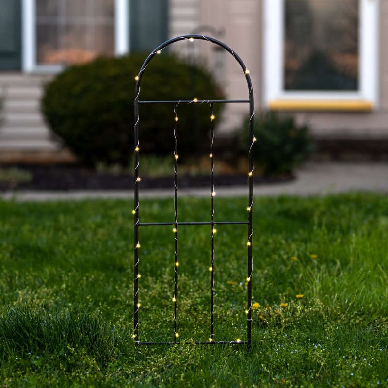 Ebern Designs 36" Metal Garden Trellis | Wayfair